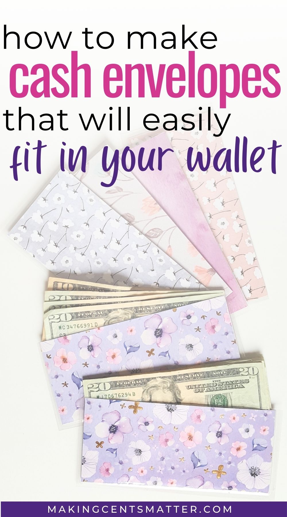 How To Make Cash Envelopes - Making Cents Matter