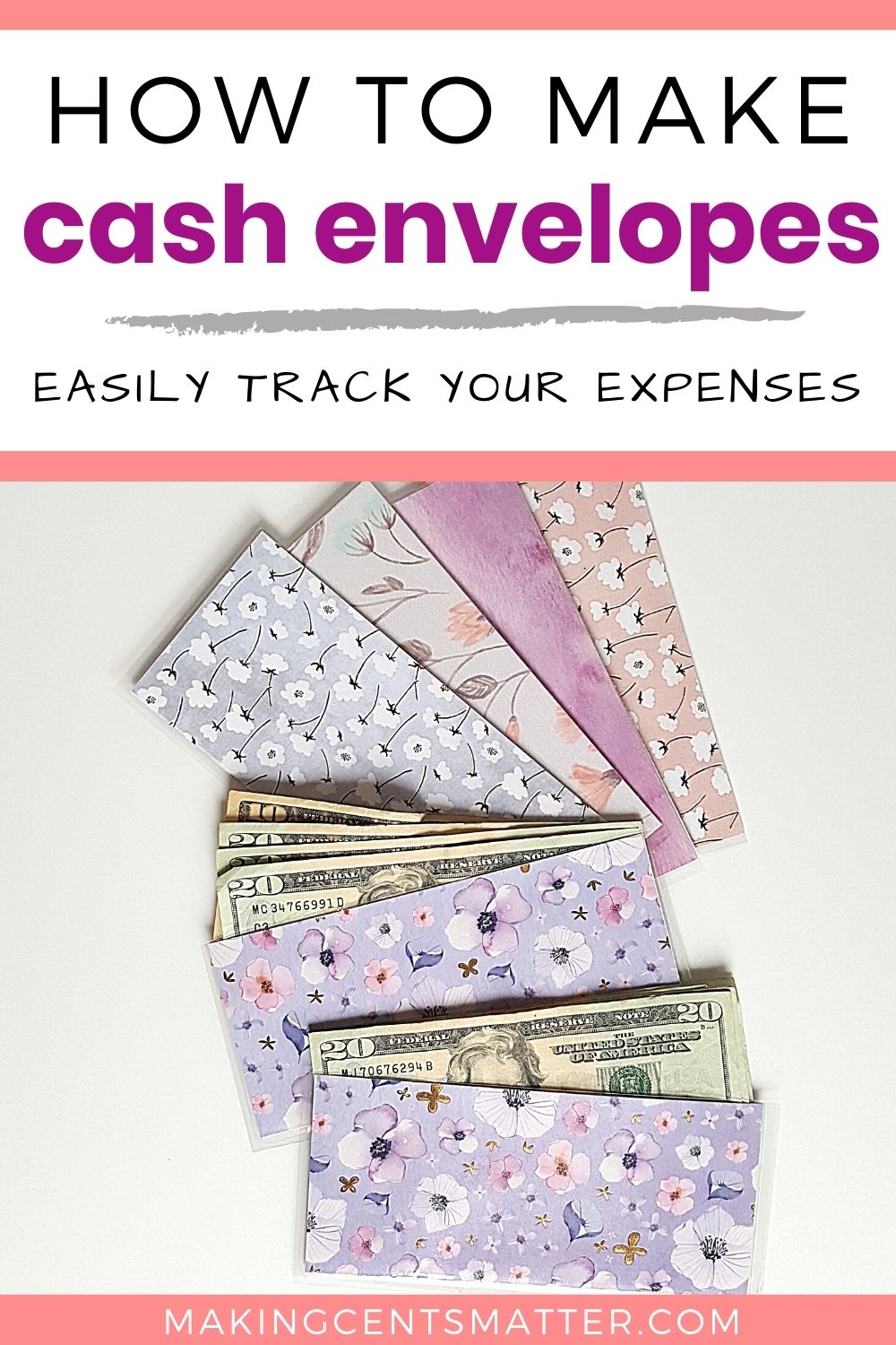 How To Make Cash Envelopes - Making Cents Matter