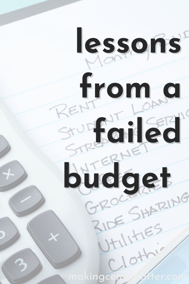 Lessons From A Failed Budget - Making Cents Matter