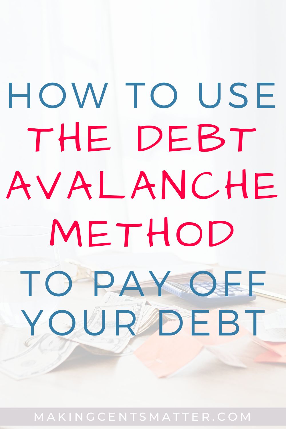 How To Use The Debt Avalanche Method To Pay Off Debt - Making Cents ...